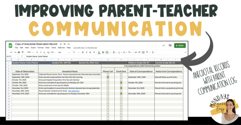 Communicating with Parents as a Teacher: Effective Strategies for 6-12 ...