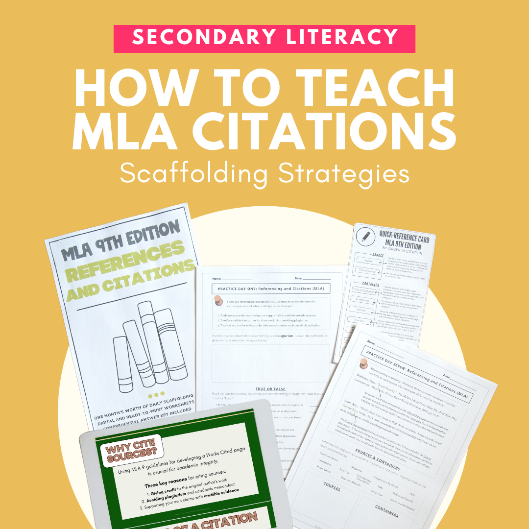 How To Teach Mla Format Avoid Citation Generators For Good