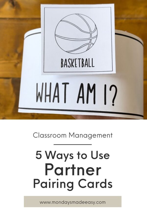 5 Ways to Use Partner Pairing Cards in Your Classroom Mondays Made Easy