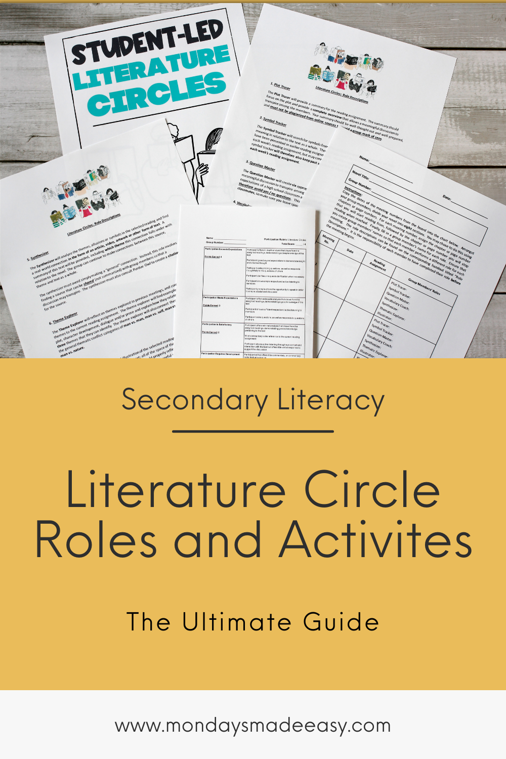 Literature Circle Roles and Activities: The Master Guide