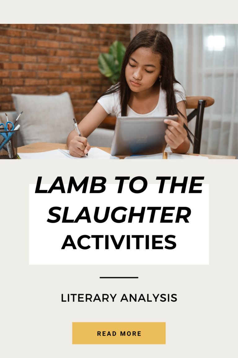 4 Engaging Activities for Teaching "Lamb to the Slaughter" by Roald Dahl