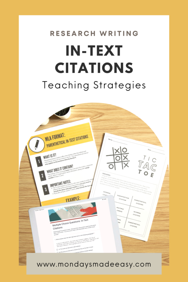 Teaching In-Text Citations and Integrating Quotations in Research Writing