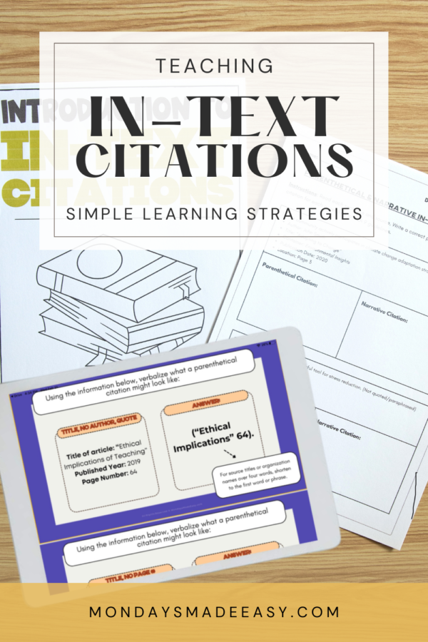 Teaching In-Text Citations and Integrating Quotations in Research Writing