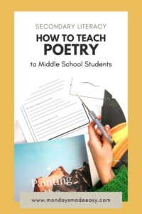 Teaching Middle School Poetry - Fun Lessons and Activities