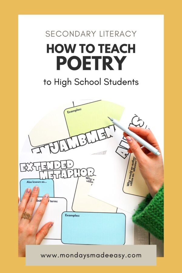 Teaching High School Poetry - Engaging Lessons + Activities