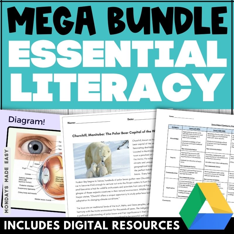 Mondays Made Easy | English Language Arts Resources