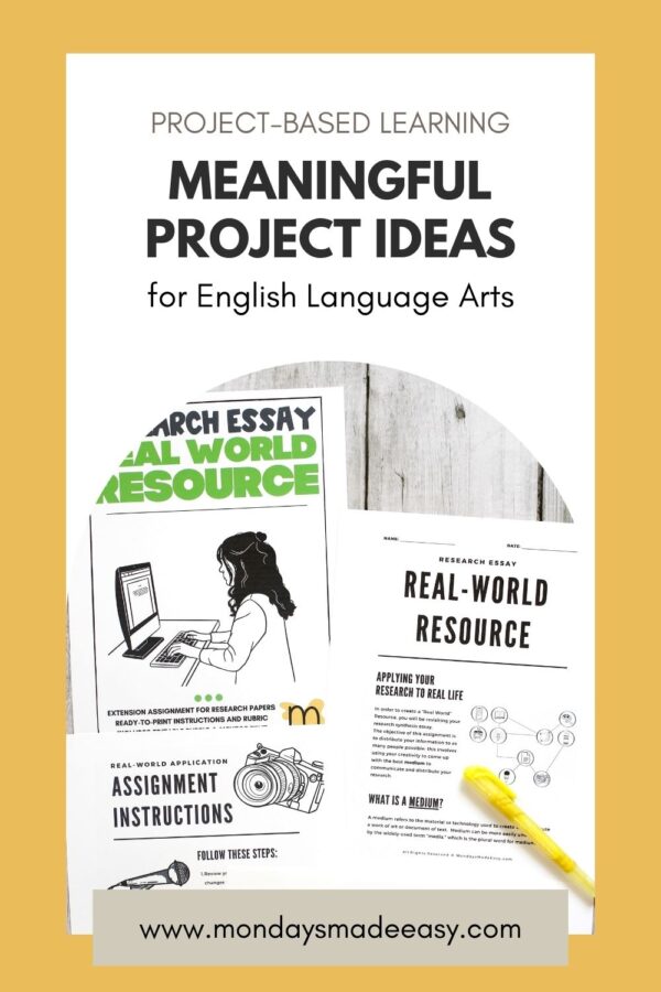 7 Fun Project-Based Learning Ideas and Examples for the ELA Classroom