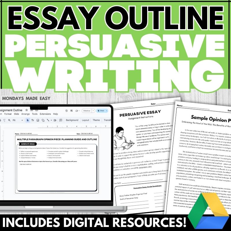 Persuasive Essay Outline for Opinion Essay Writing