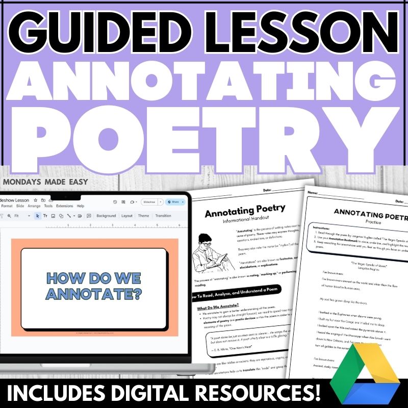 Foundations of Poetry Toolbox · Mondays Made Easy