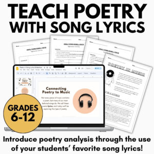 Song Analysis Lesson with Lyrics Annotation and Organizer