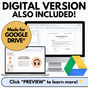 Song Analysis Lesson with Lyrics Annotation and Organizer