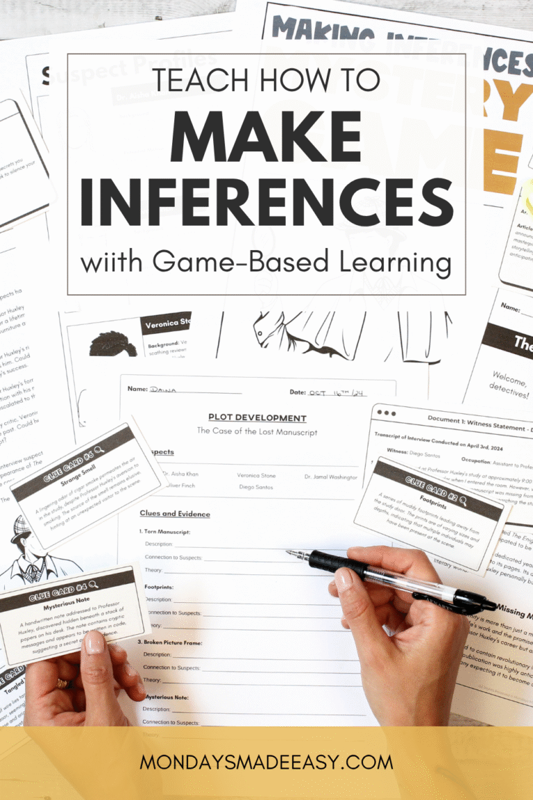 Teach How to Make Inferences with this Solve a Mystery Game