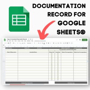 Student Data Tracking Sheets for Teachers and Class Logs