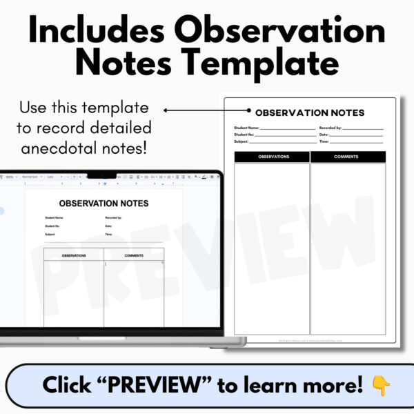 Student Data Tracking Sheets for Teachers and Class Logs