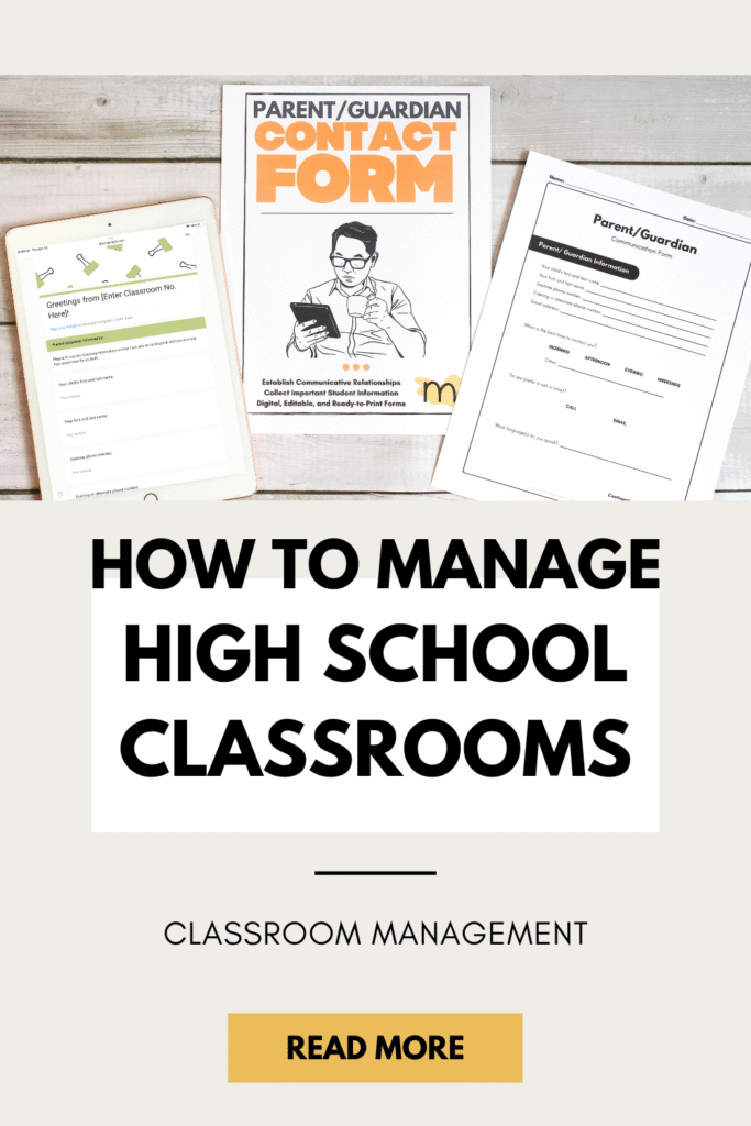 Classroom Management Strategies for High School
