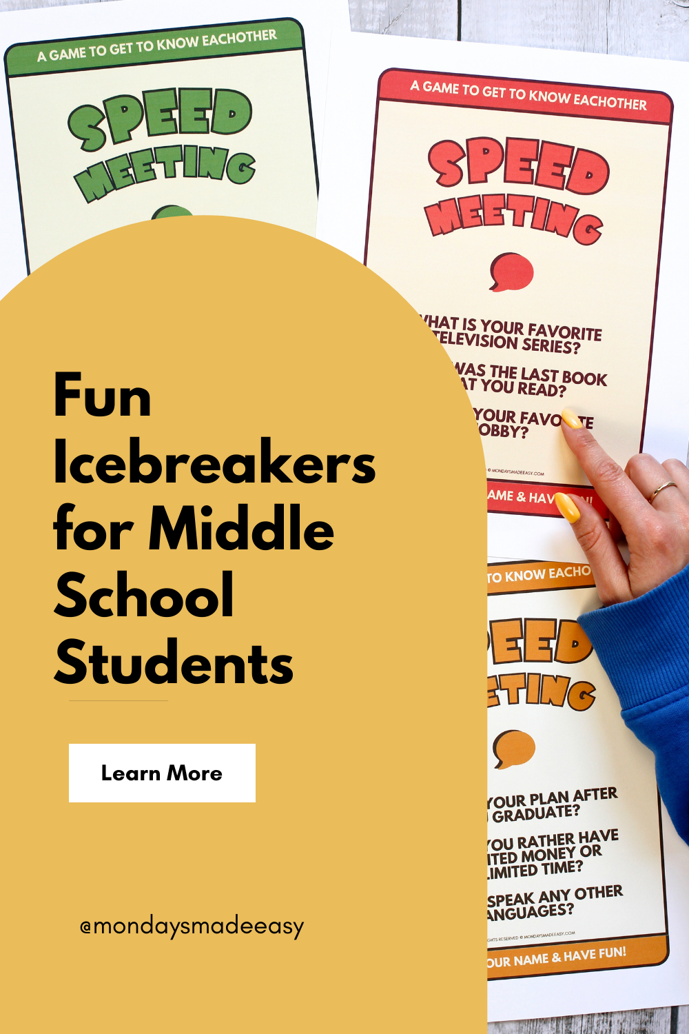 8 Fun Icebreakers for Middle School Students