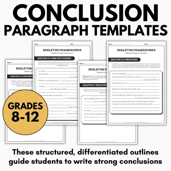 Conclusion Paragraph Templates for Essay Writing Mastery