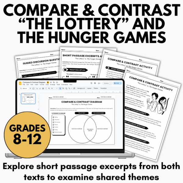 Compare and Contrast Assignment for The Lottery & Hunger Games