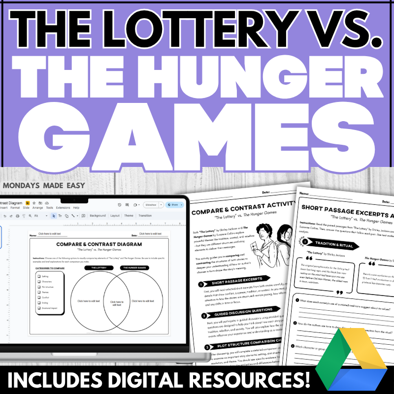 Compare and Contrast Assignment for The Lottery & Hunger Games