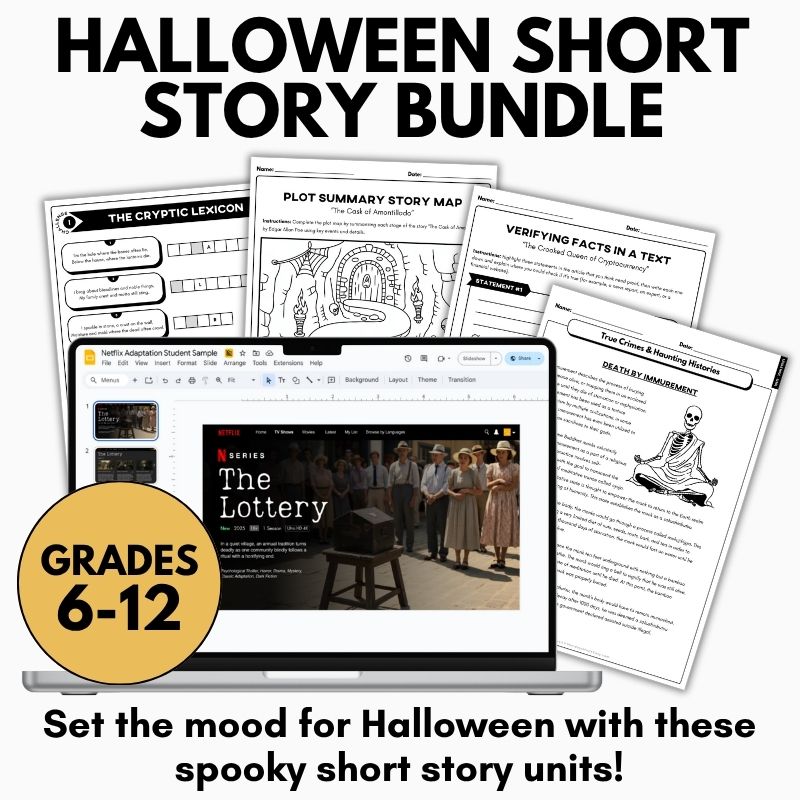 Halloween Short Stories Bundle | Spooky ELA Lessons