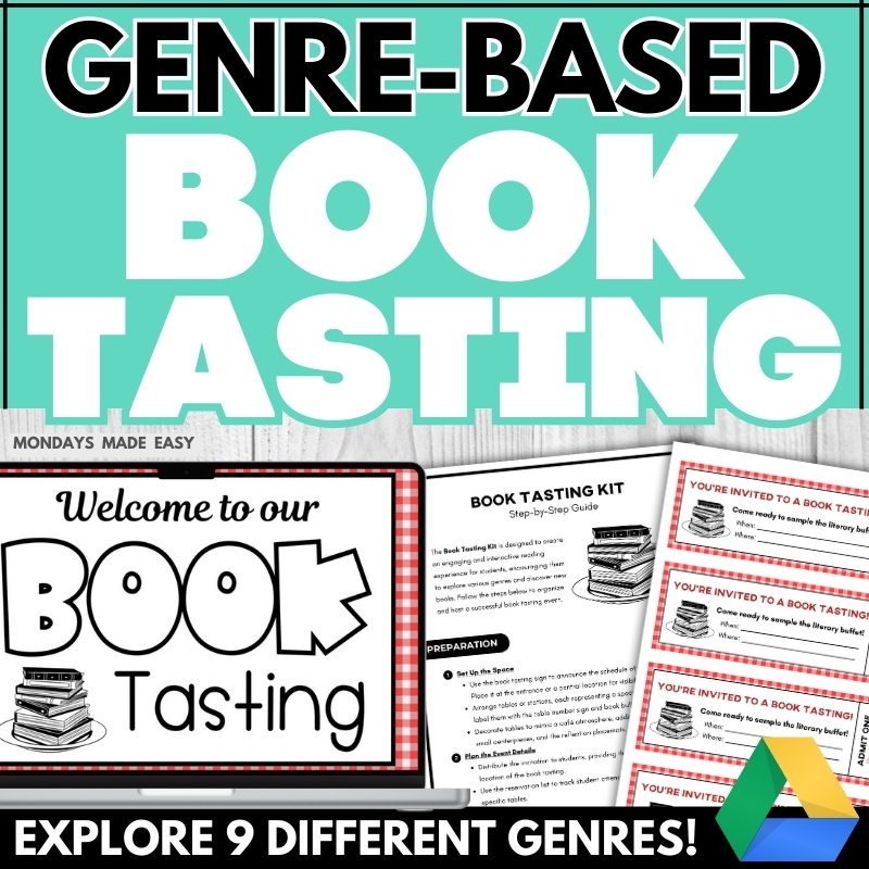 Book Tasting Activity for Literature Circles and Book Clubs