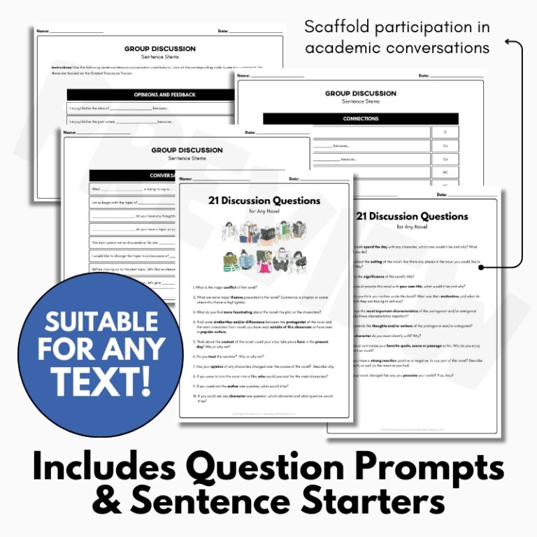 Student-Led Discussion Outline for Socratic Seminars